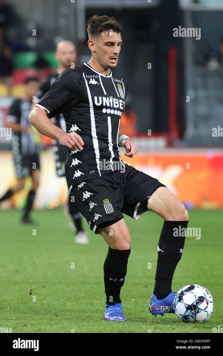 Charleroi's Stefan Knezevic pictured in action during a soccer match ...
