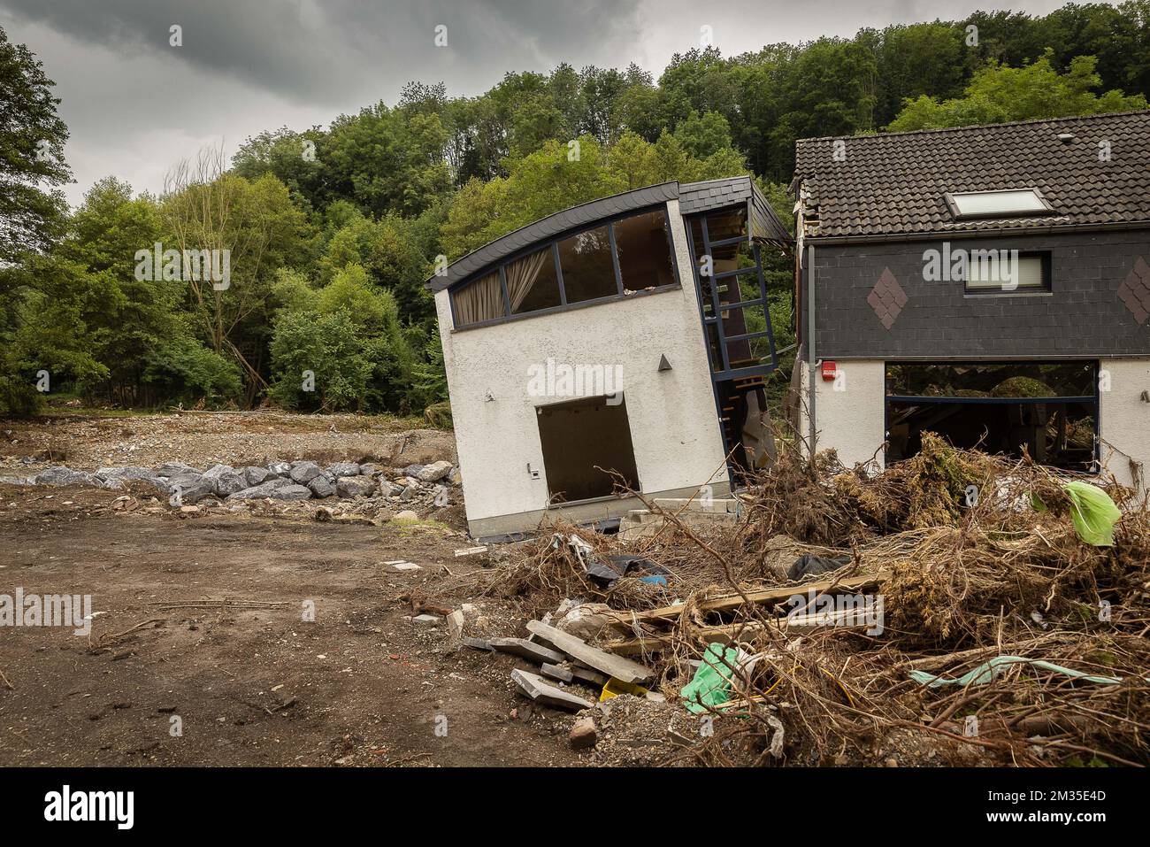 Illustration shows Theux on Tuesday 27 July 2021. The region is still ...