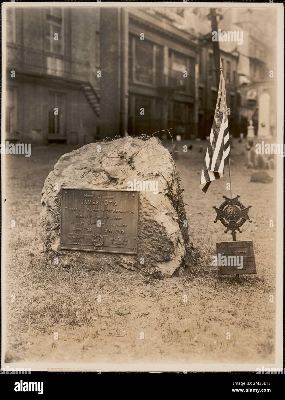 Grave of James Otis, Granary Burial Ground, Boston, Mass. , Tombs ...