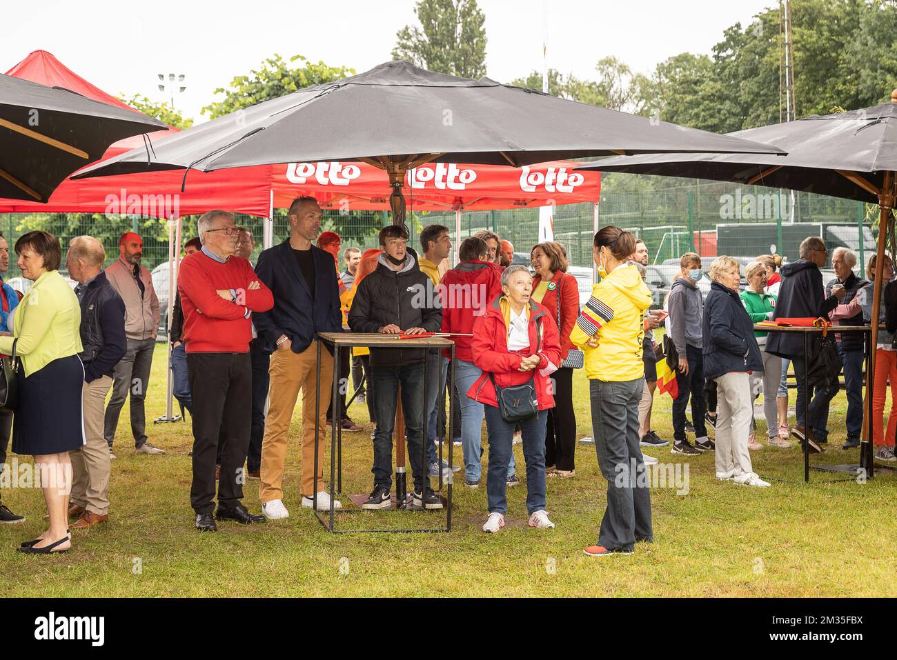 Illustration picture shows a gathering of team Belgian members from ...
