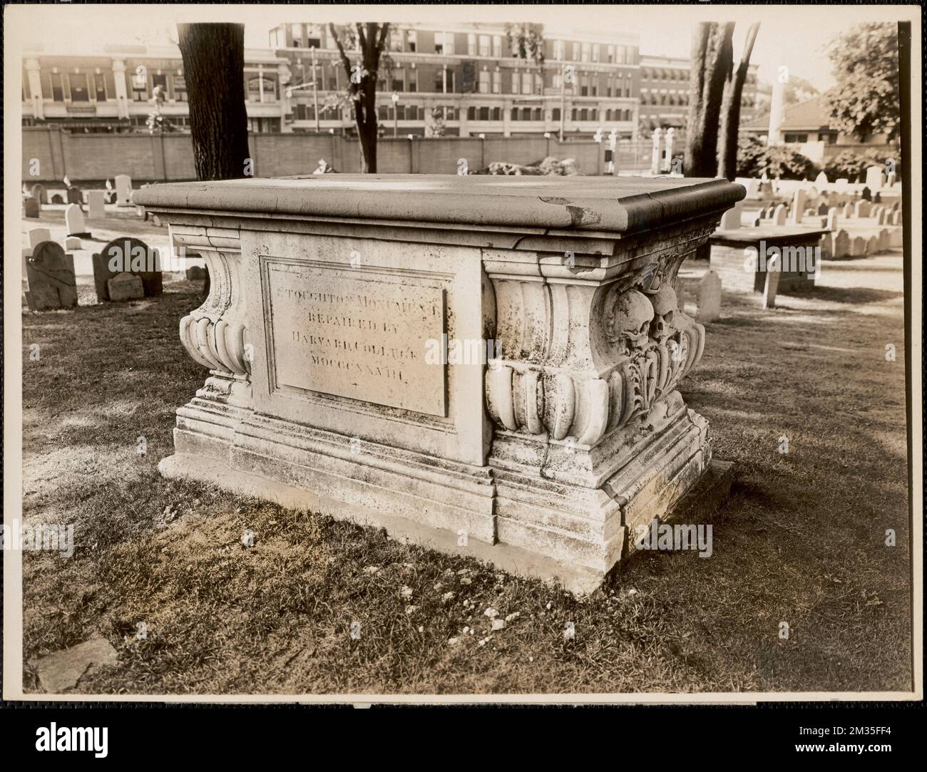 Grave of Lieutenant Governor William Stoughton, chief justice of the ...