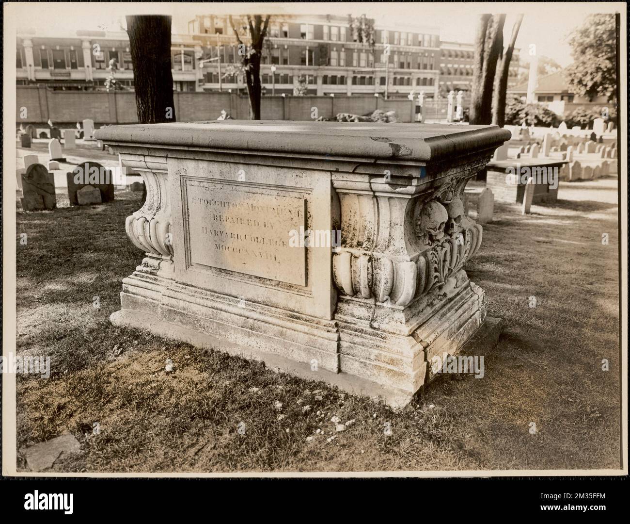 Grave of Lieutenant Governor William Stoughton, chief justice of the ...