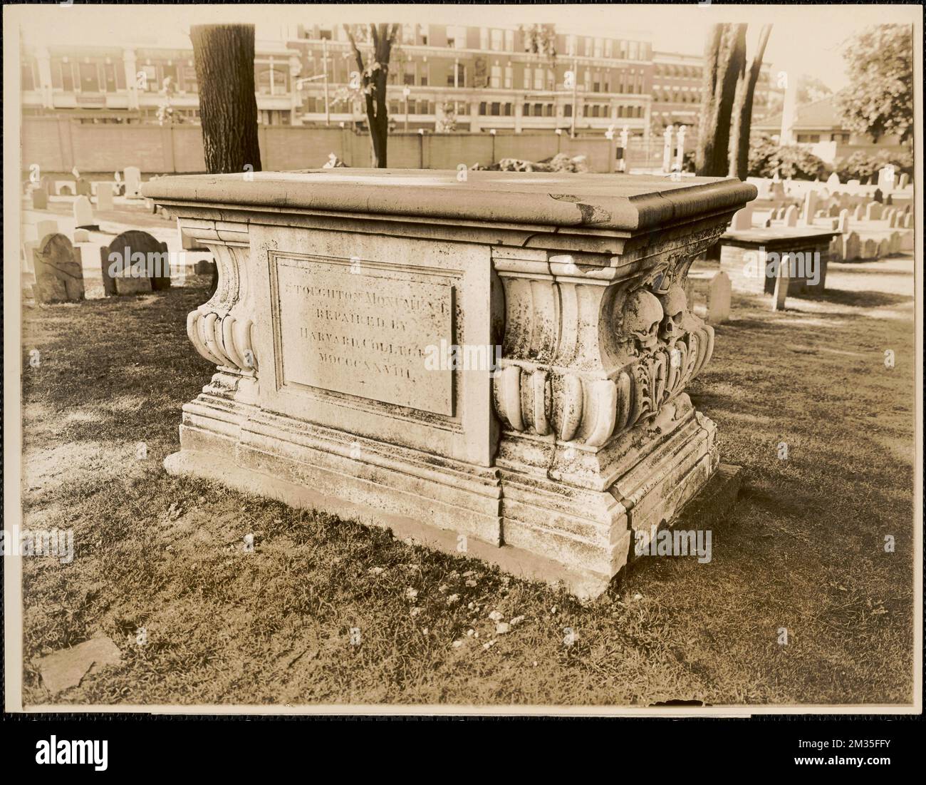 Grave of Lieutenant Governor William Stoughton, chief justice of the ...