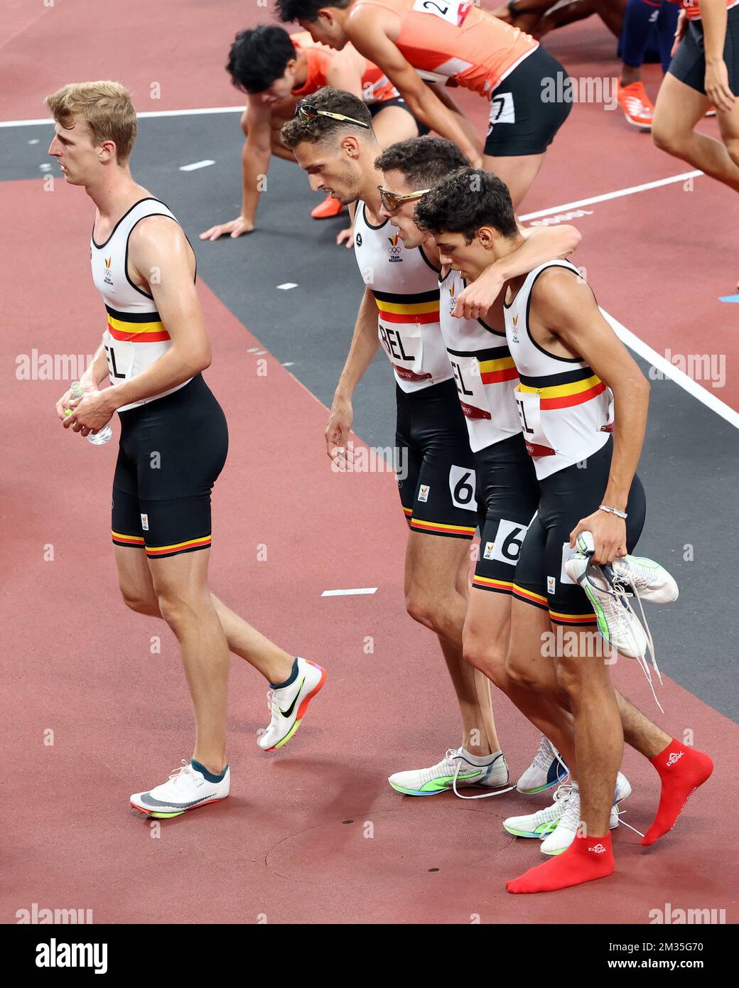 Belgian Alexander Doom, Belgian Dylan Borlee, Belgian Jonathan Borlee ...
