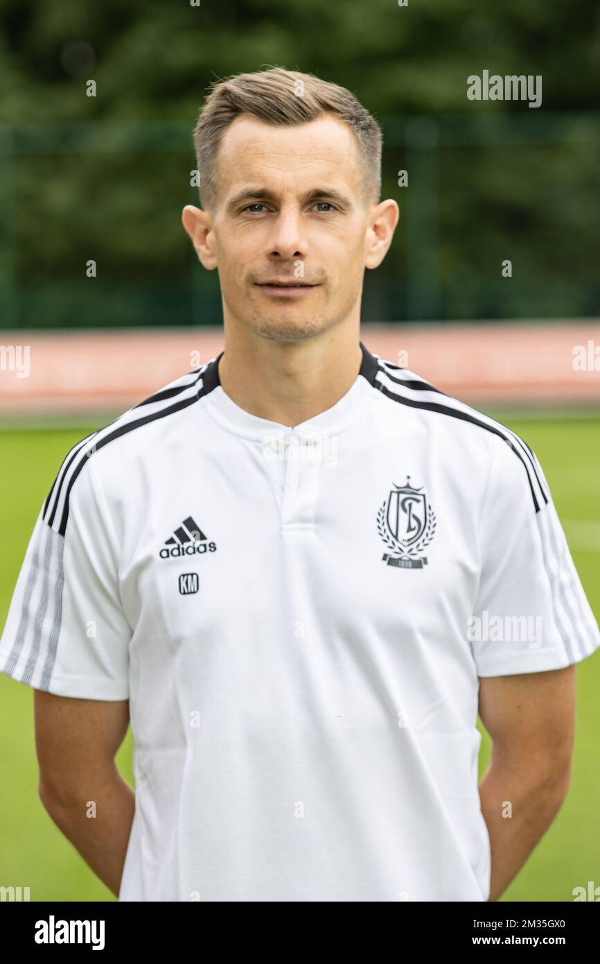 Standard's physical trainer Kevin Miny poses for a team picture, at the ...