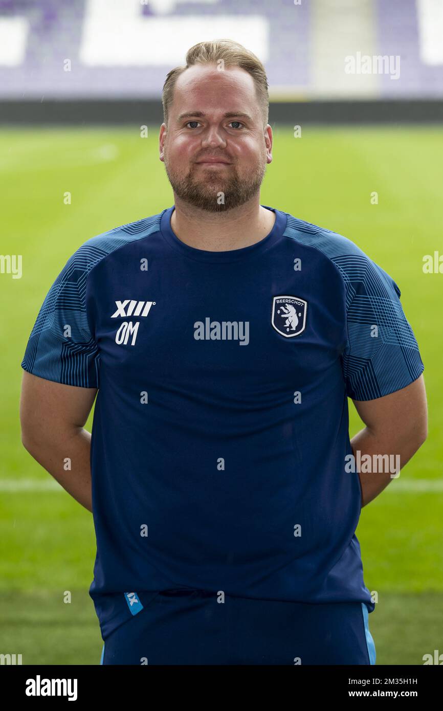 Beerschot's Olivier Meul poses for the photographer, at the 2021-2022 ...