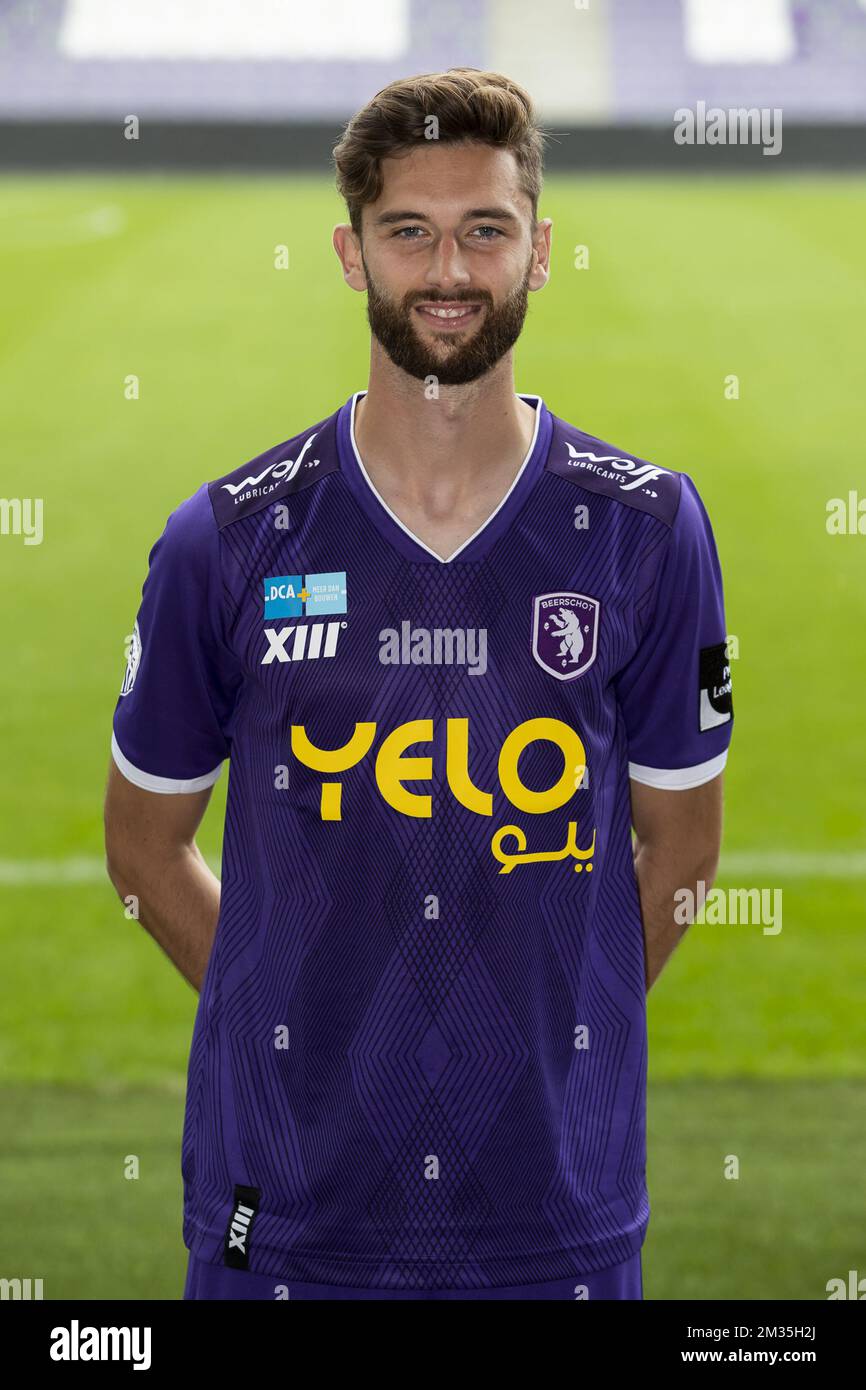 Beerschot's Jan Van den Bergh poses for the photographer, at the 2021 ...