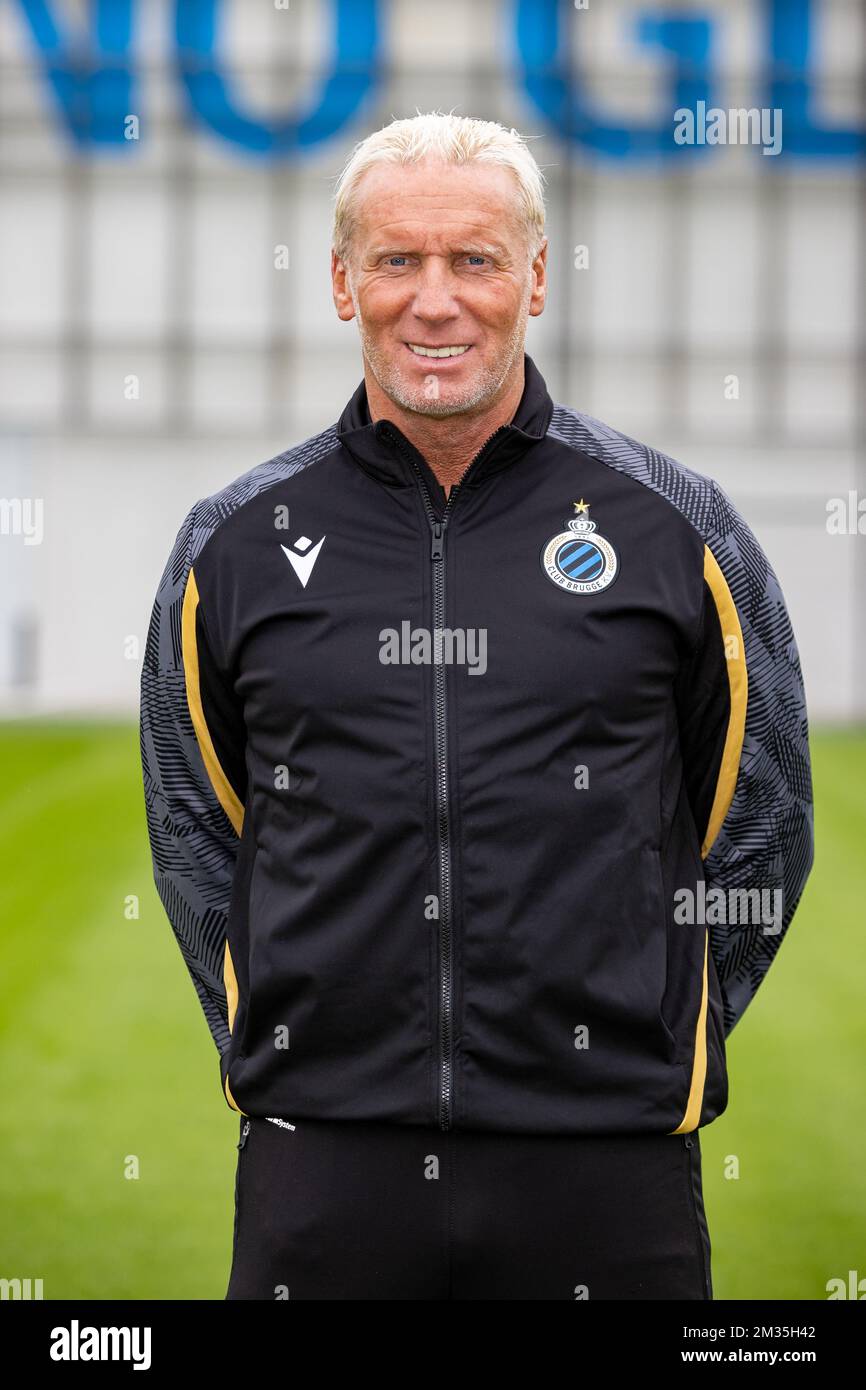 Club's material man Pascal Plovie poses for a team picture, at the 2021 ...