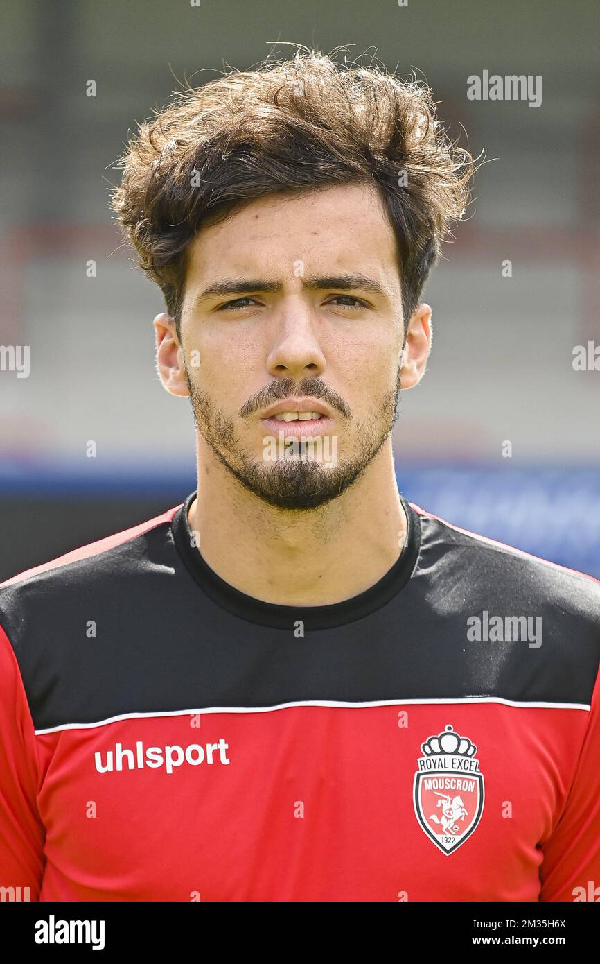 Mouscron's Marko Bakic poses for a team picture, at the 2021-2022 ...