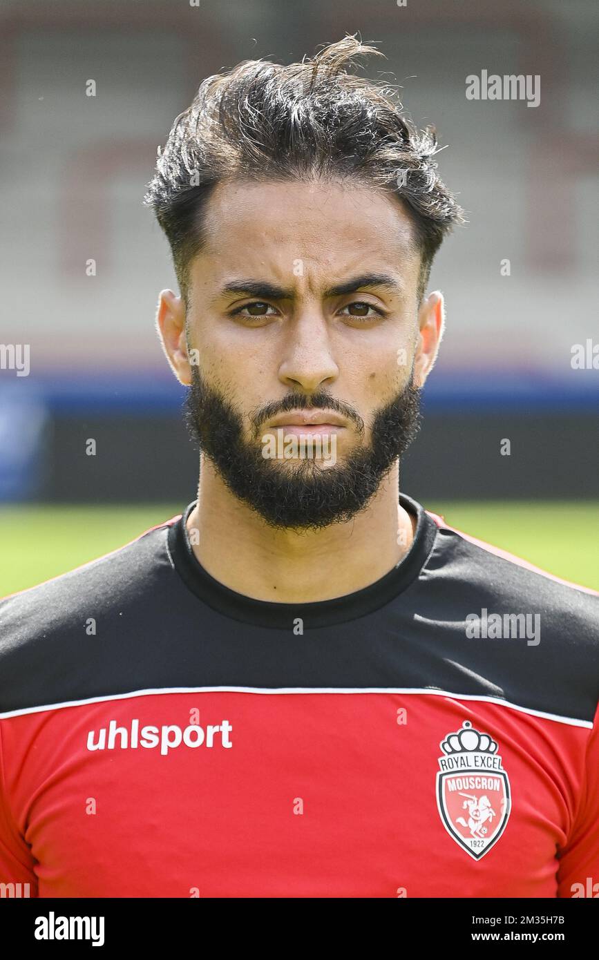 Mouscron's Imad Faraj poses for a team picture, at the 2021-2022 ...