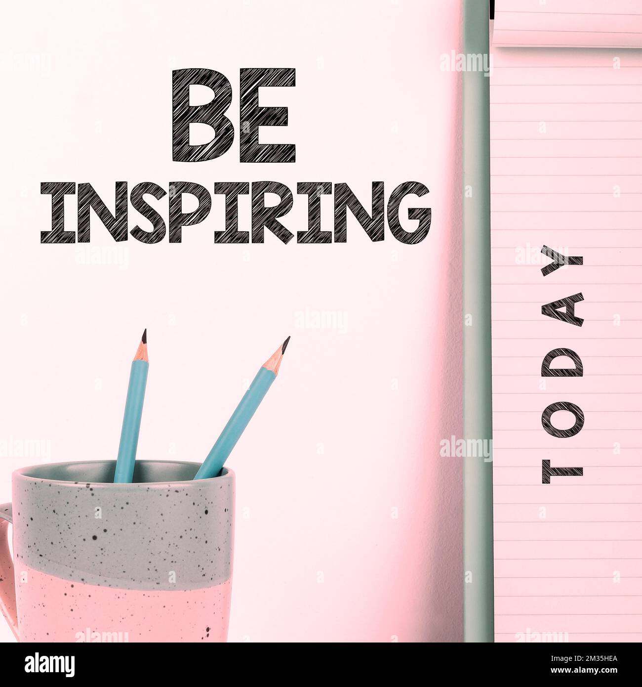 Inspiration showing sign Be Inspiring. Business approach Having the ...