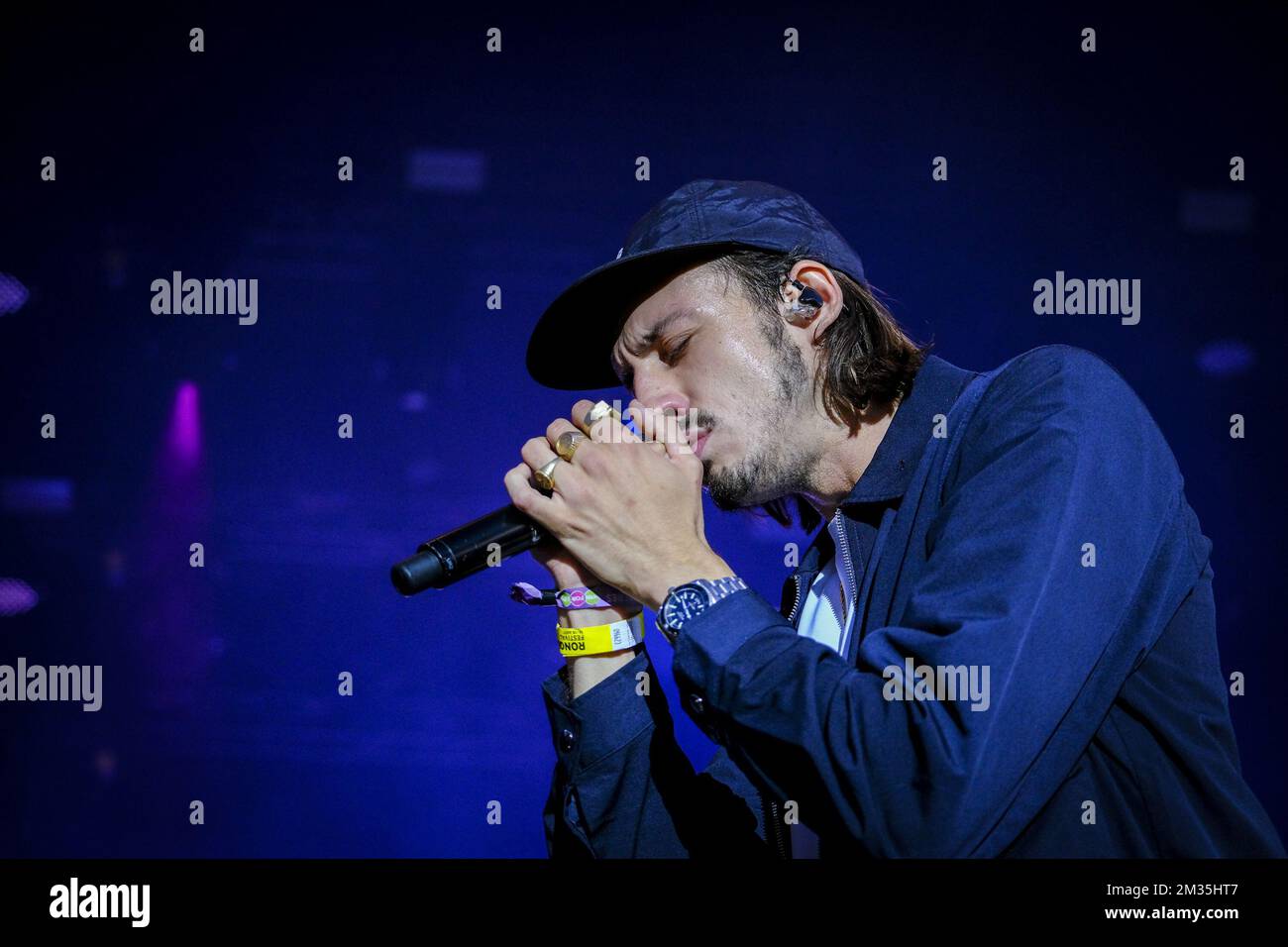 artist Romeo Elvis van Laeken performs at the first day of the ...