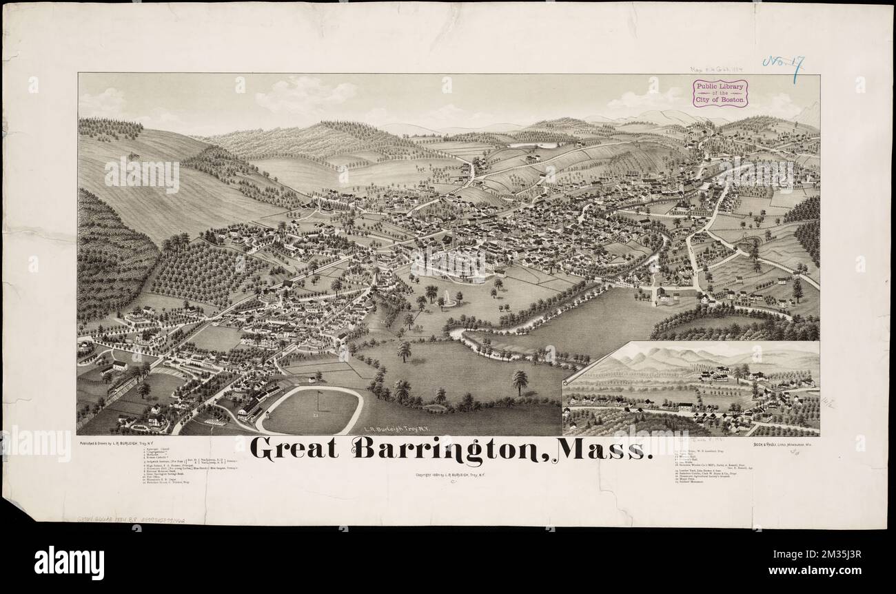 Great Barrington, Mass , Great Barrington Mass., Aerial views Norman B ...