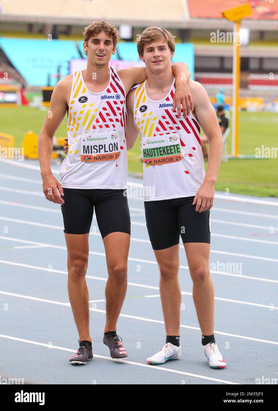 Belgian athletes Jef Misplon and Jente Hauttekeete at the World ...