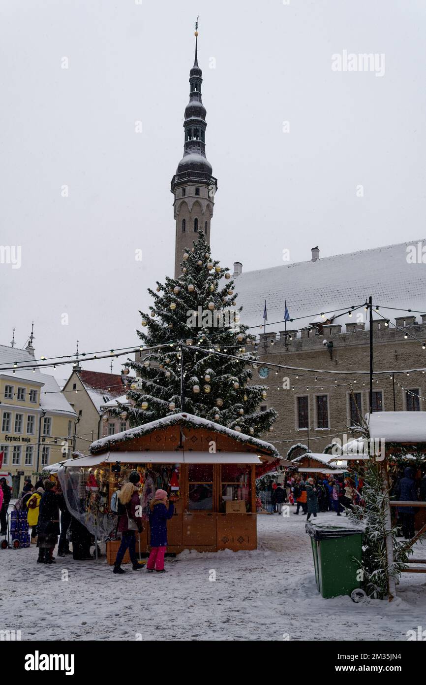 Tallinn, Estonia Christmas Market 2022 Stock Photo - Alamy