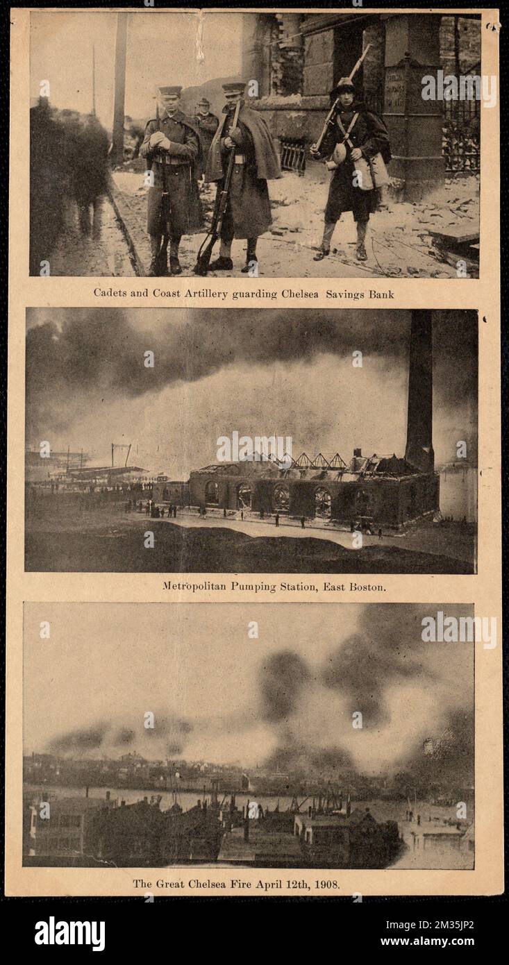 The Great Chelsea Fire April 12, 1908 , Fires, Ruins. Chelsea Public ...