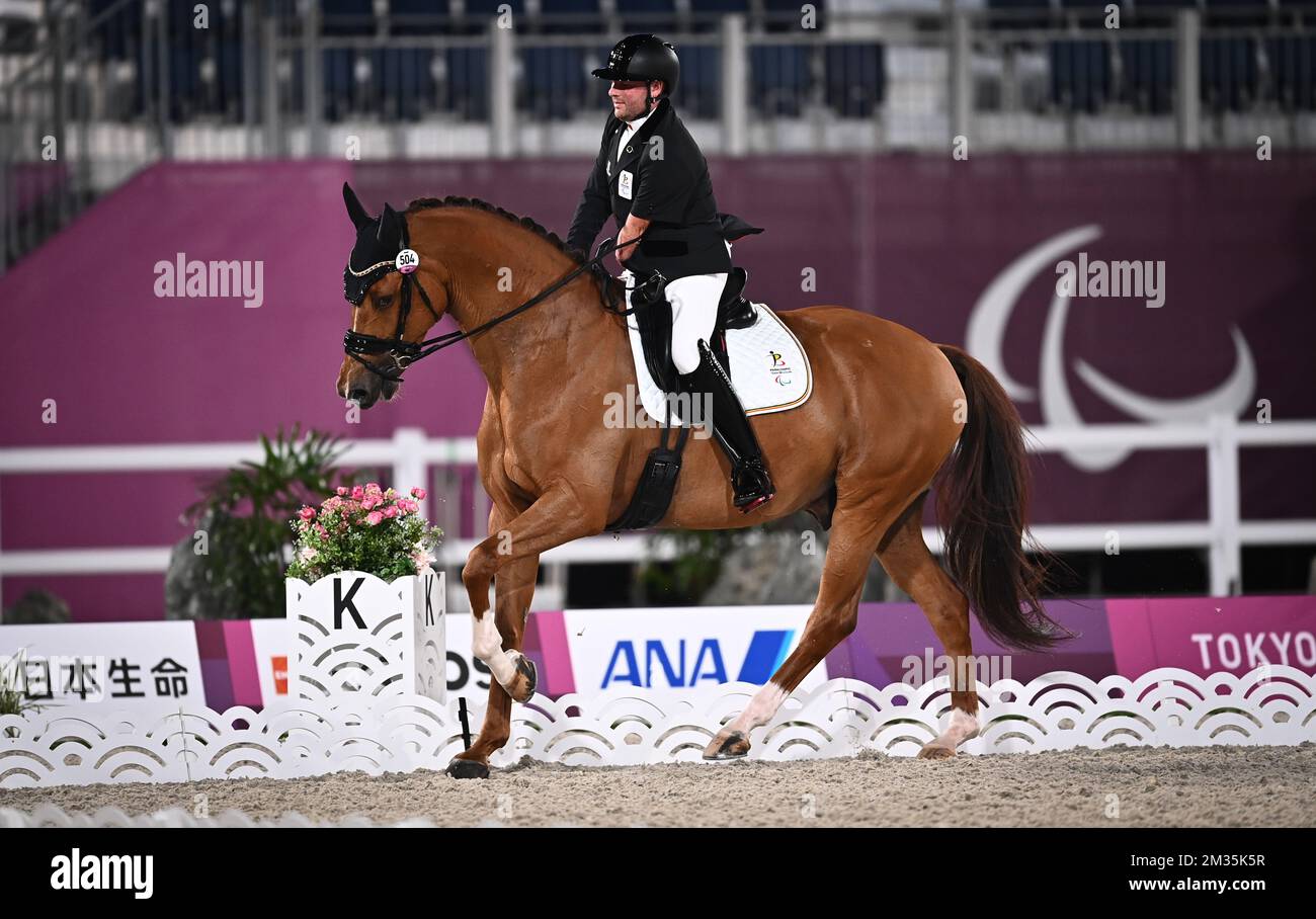 Kevin van Ham pictured in action during the Individual Test - Grade IV ...