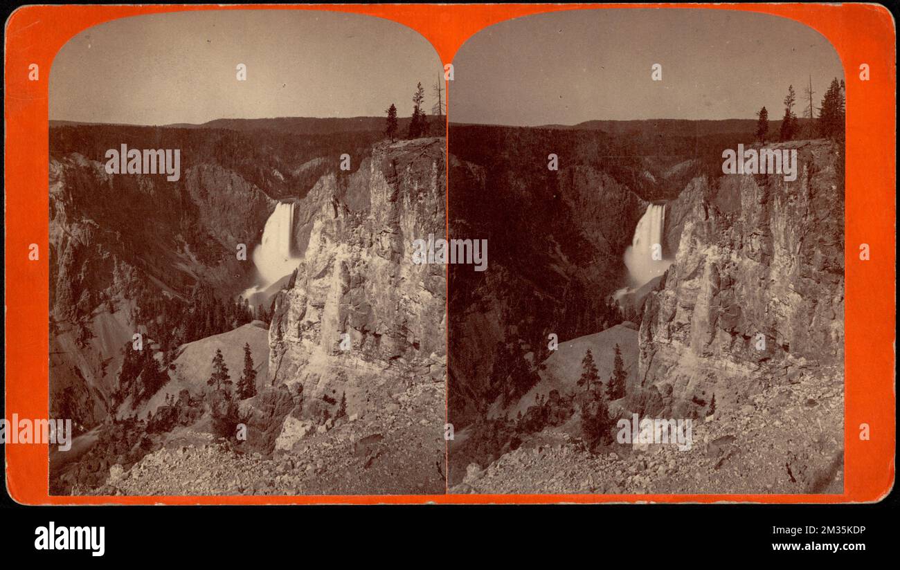 Great falls of the Yellowstone, from top of the canon, 394 feet high ...