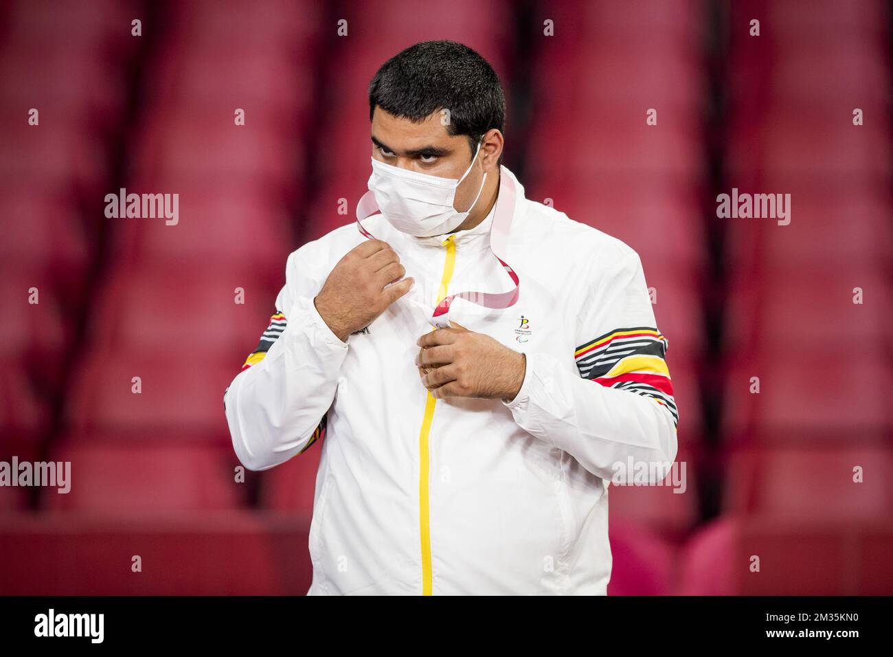 Belgian table tennis player and bronze medalist Florian van Acker ...