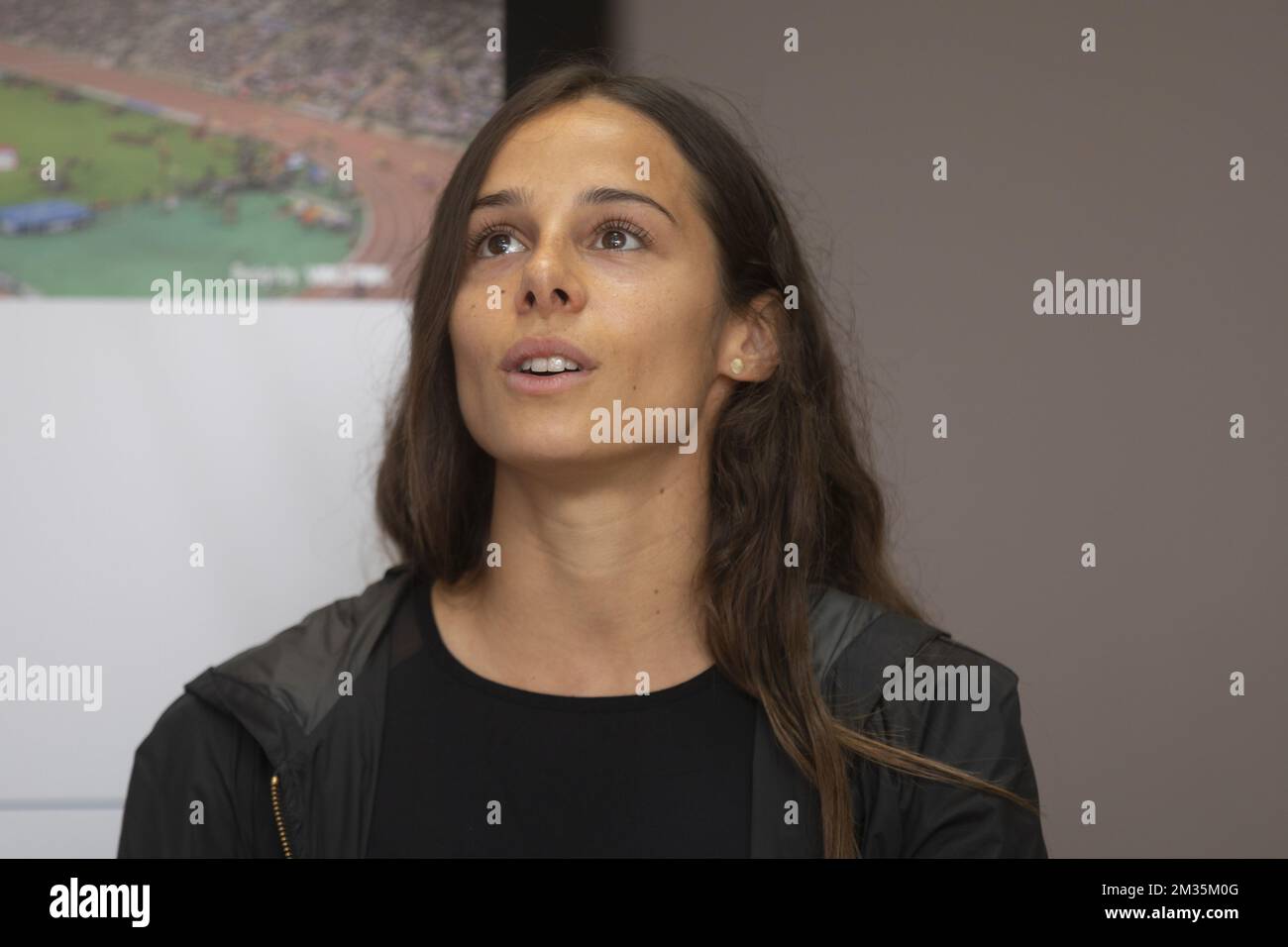 Belgian Camille Laus pictured during a press conference regarding the ...