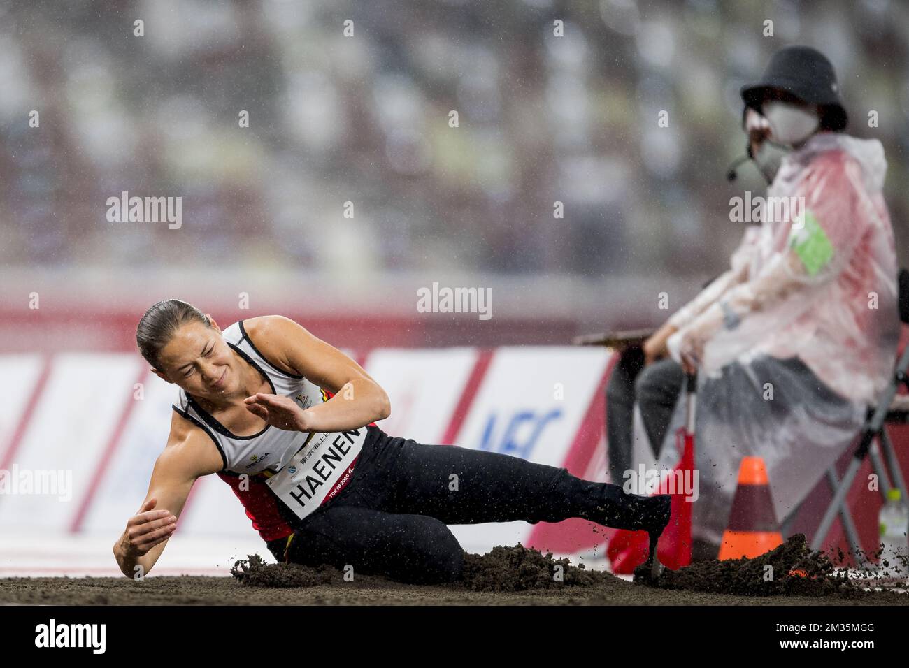 Paralympian athlete Gitte Haenen pictured in action during the final of ...
