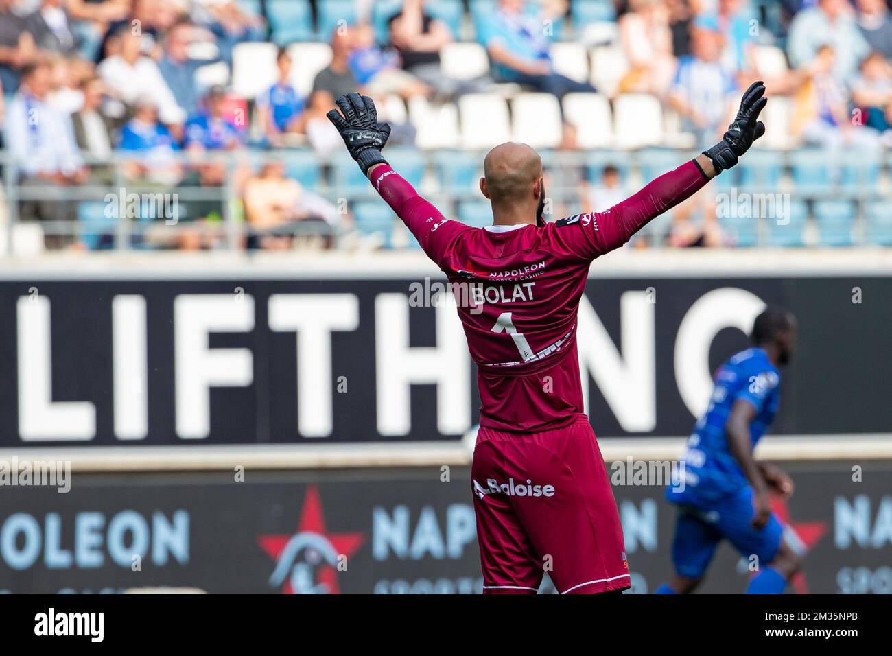 Gent's goalkeeper Sinan Bolat pictured during a soccer match between ...