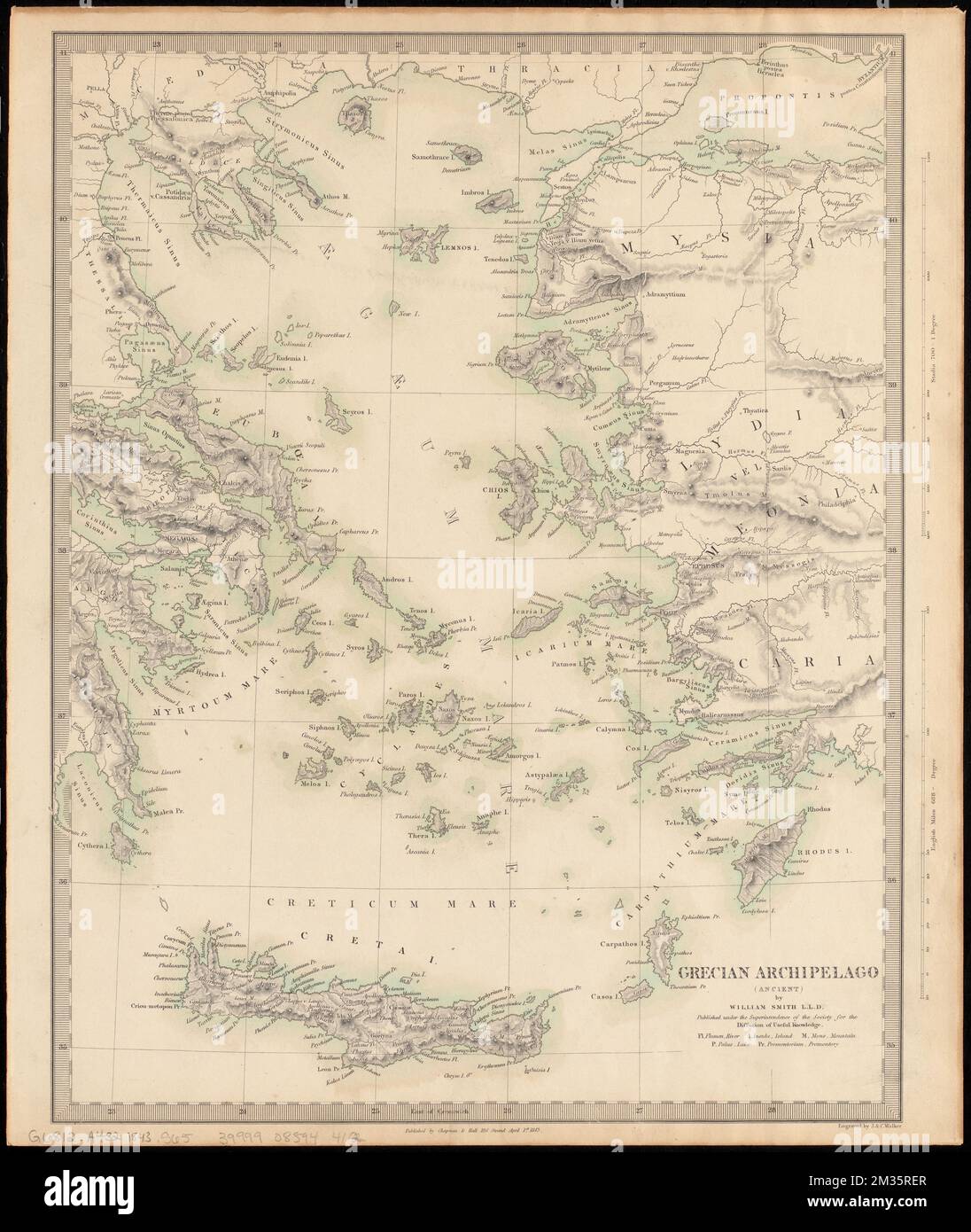 Grecian Archipelago (ancient) , Aegean Islands Greece and Turkey ...