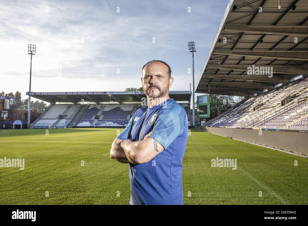 Beerschot's new head coach Javier Torrente poses for photographer after ...