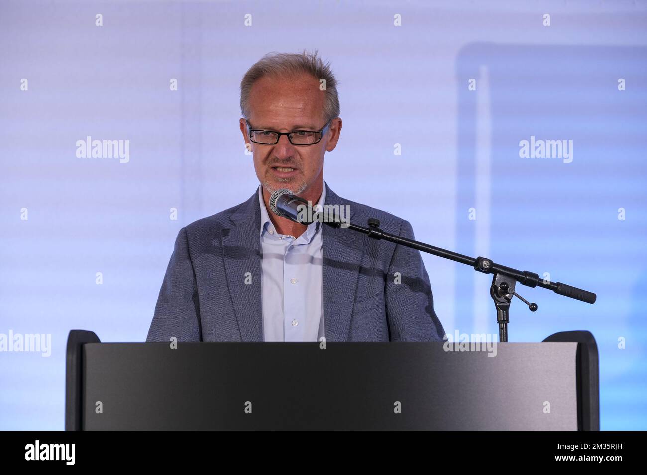 Lantis chairman Luc Hellemans pictured during a press conference ...