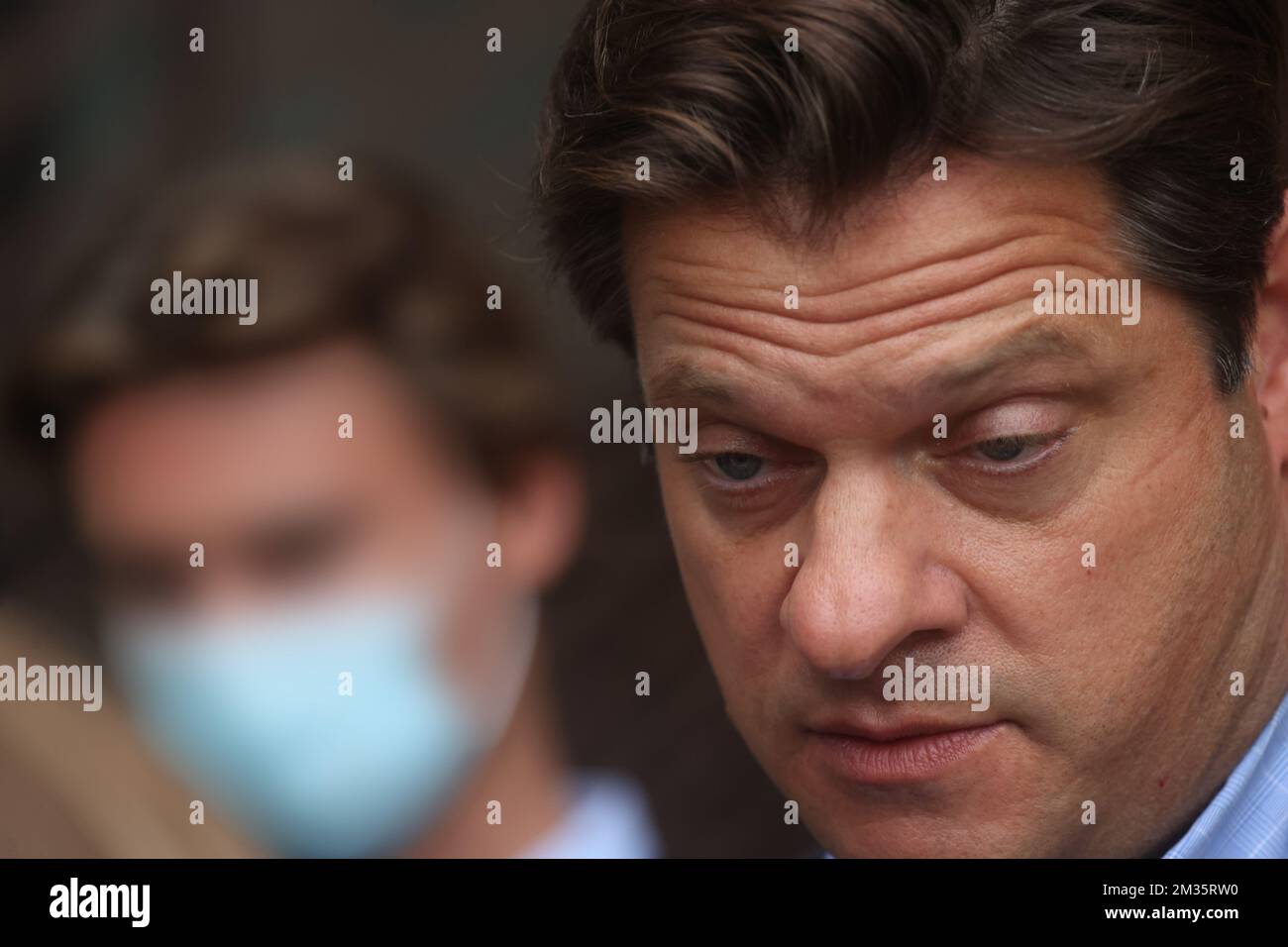 Lawyer Christian Clement and one of the accused pictured after the ...