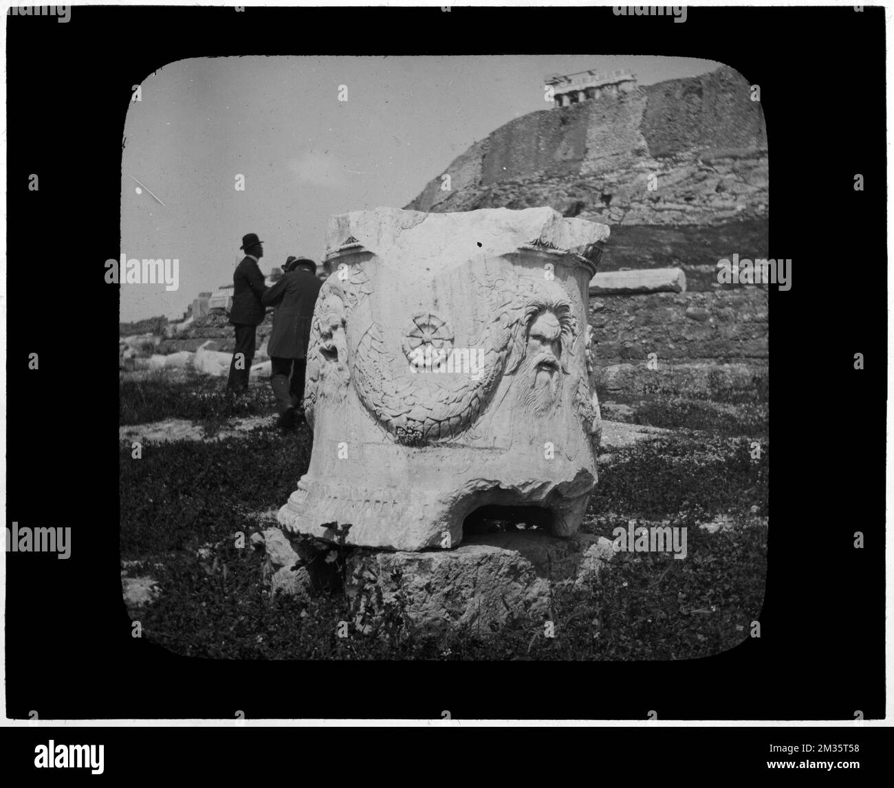 Greece. Athens. Altar with head of Silenus , Antiquities, Sculpture ...