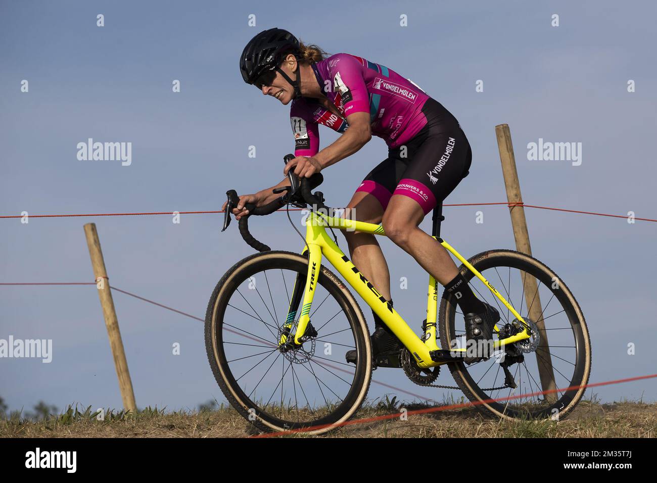 Belgian Ellen Van Loy pictured in action during the women race of the ...