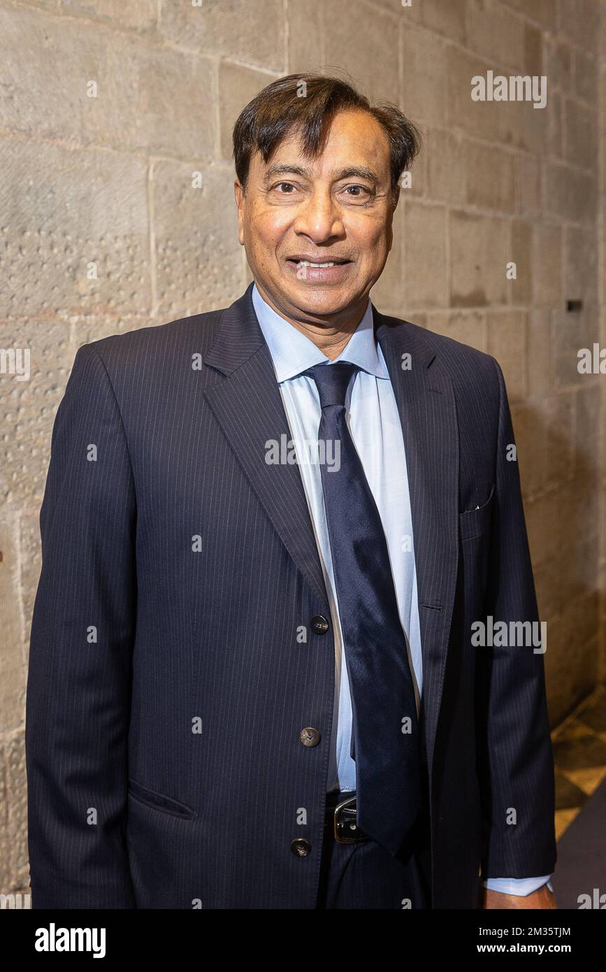 ArcelorMittal CEO Lakshmi Mittal poses for the photographer during an ...