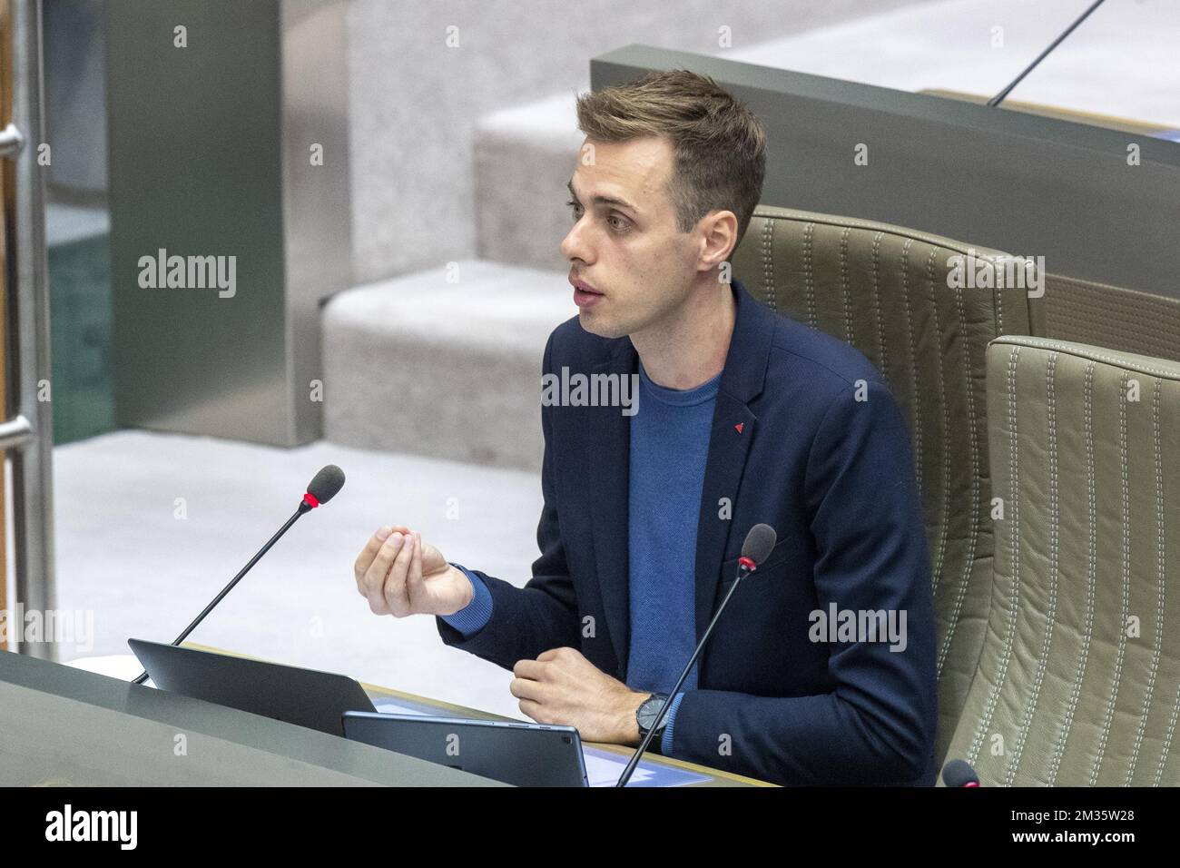 PVDA's Jos D'Haese pictured during a session of the investigating ...