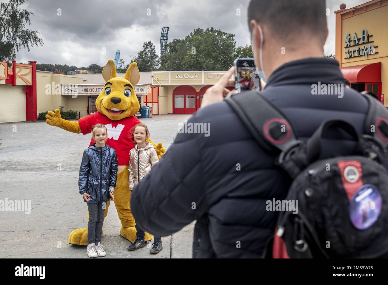 Illustration picture shows the Walibi amusement park in Wavre on the ...