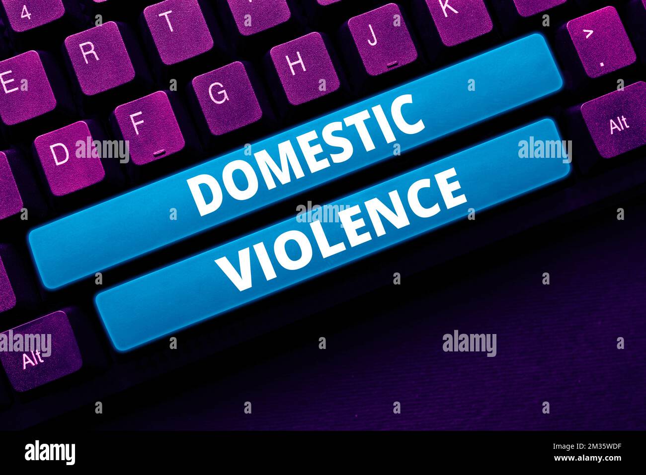 Hand writing sign Domestic Violence. Business showcase violent or ...