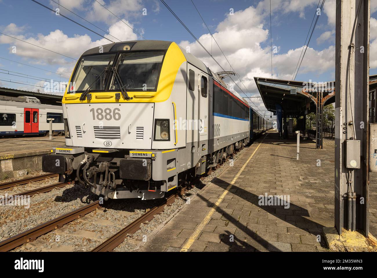 Illustration picture shows the 'Connecting Europe Express' train ...