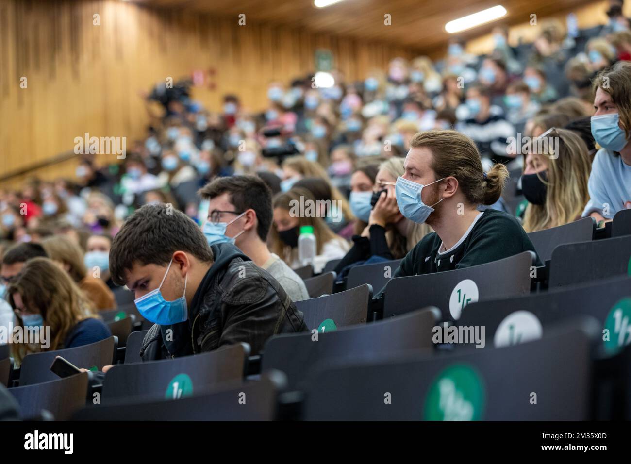 Illustration picture shows the opening lecture of the Political ...