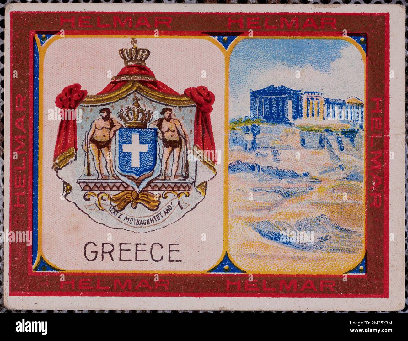 Greece. Helmar Turkish cigarettes , Archaeological sites, Greek temples ...