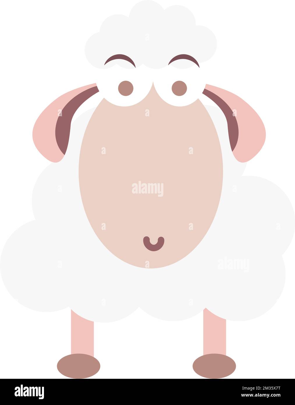 Isolated sheep icon Domestic animal Nativity character Vector Stock ...