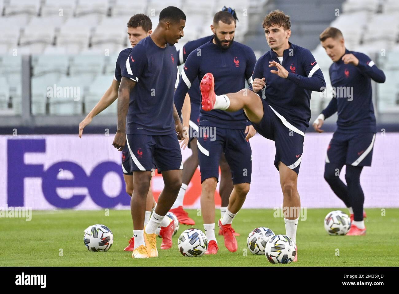 France's Antoine Griezmann pictured during a training session of the ...