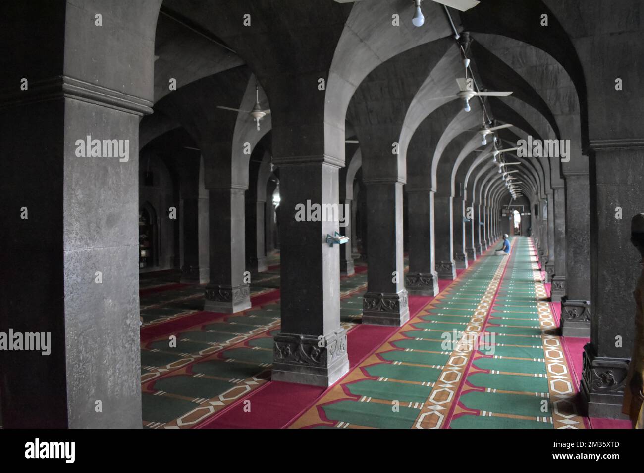 An inside view of a mosque with roofless arches in Burhanpur Stock ...