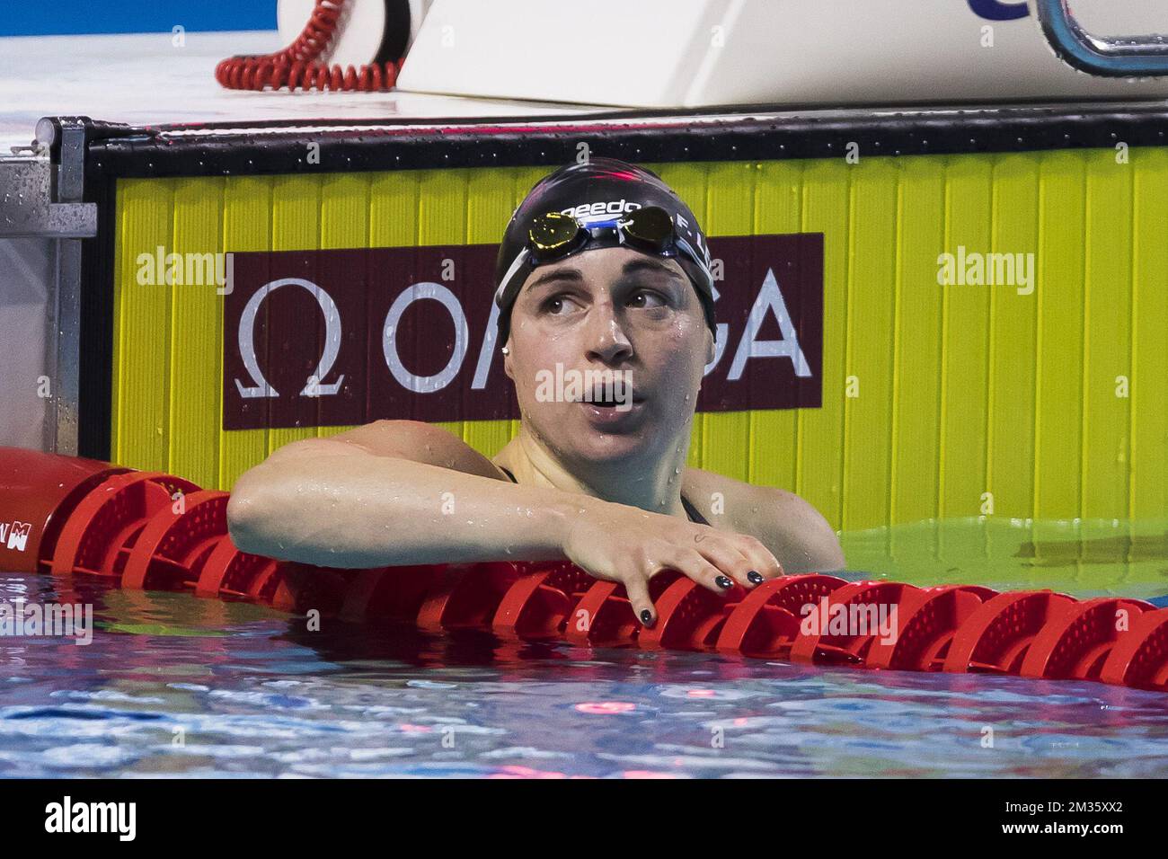 Belgian swimmer Fanny Lecluyse pictured at day one of the second leg of ...