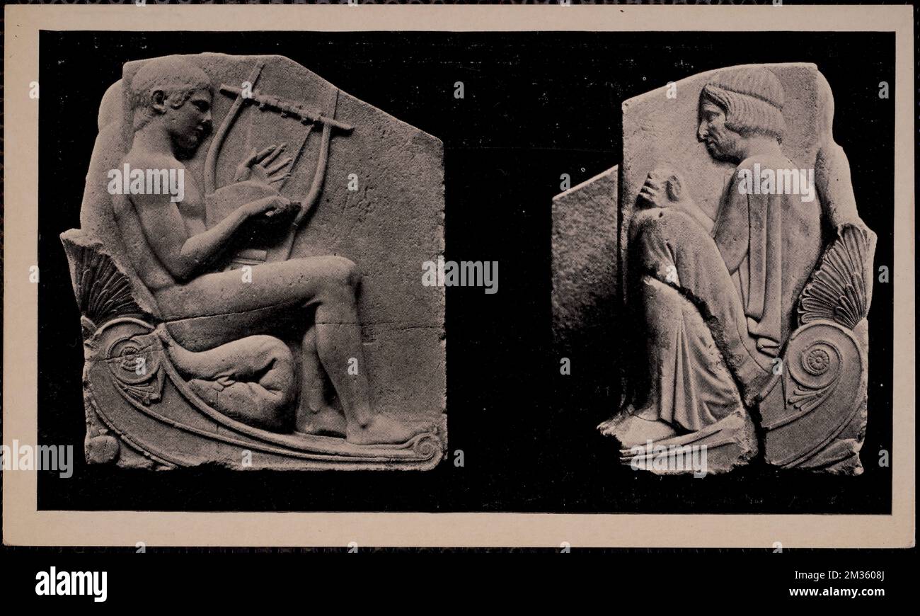 Greek three-side relief, wings. Fifth century B. C. Museum of Fine Arts ...