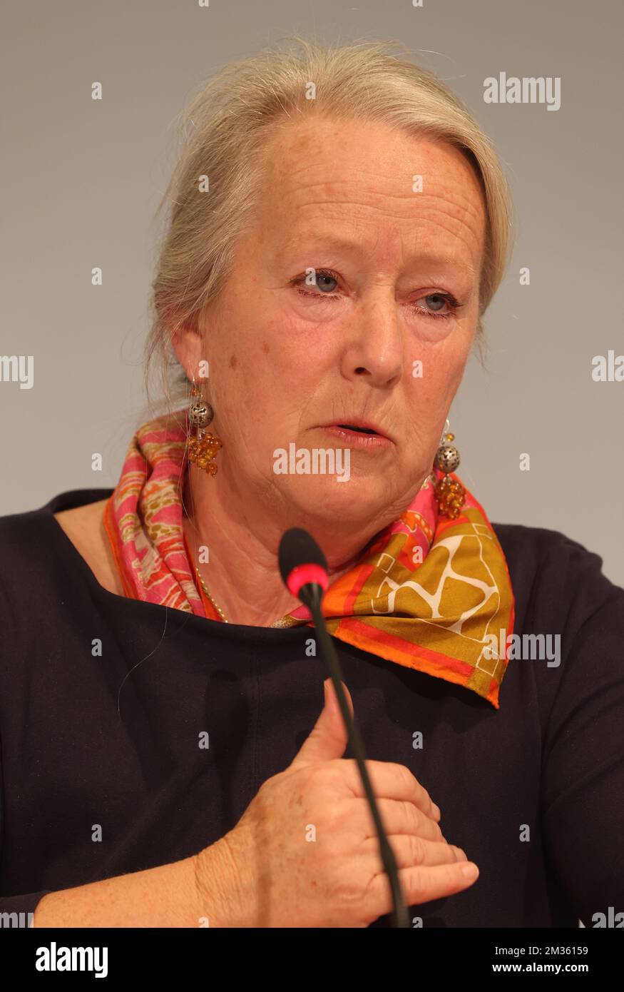 ULG Catherine Fallon pictured during a press conference to present the ...