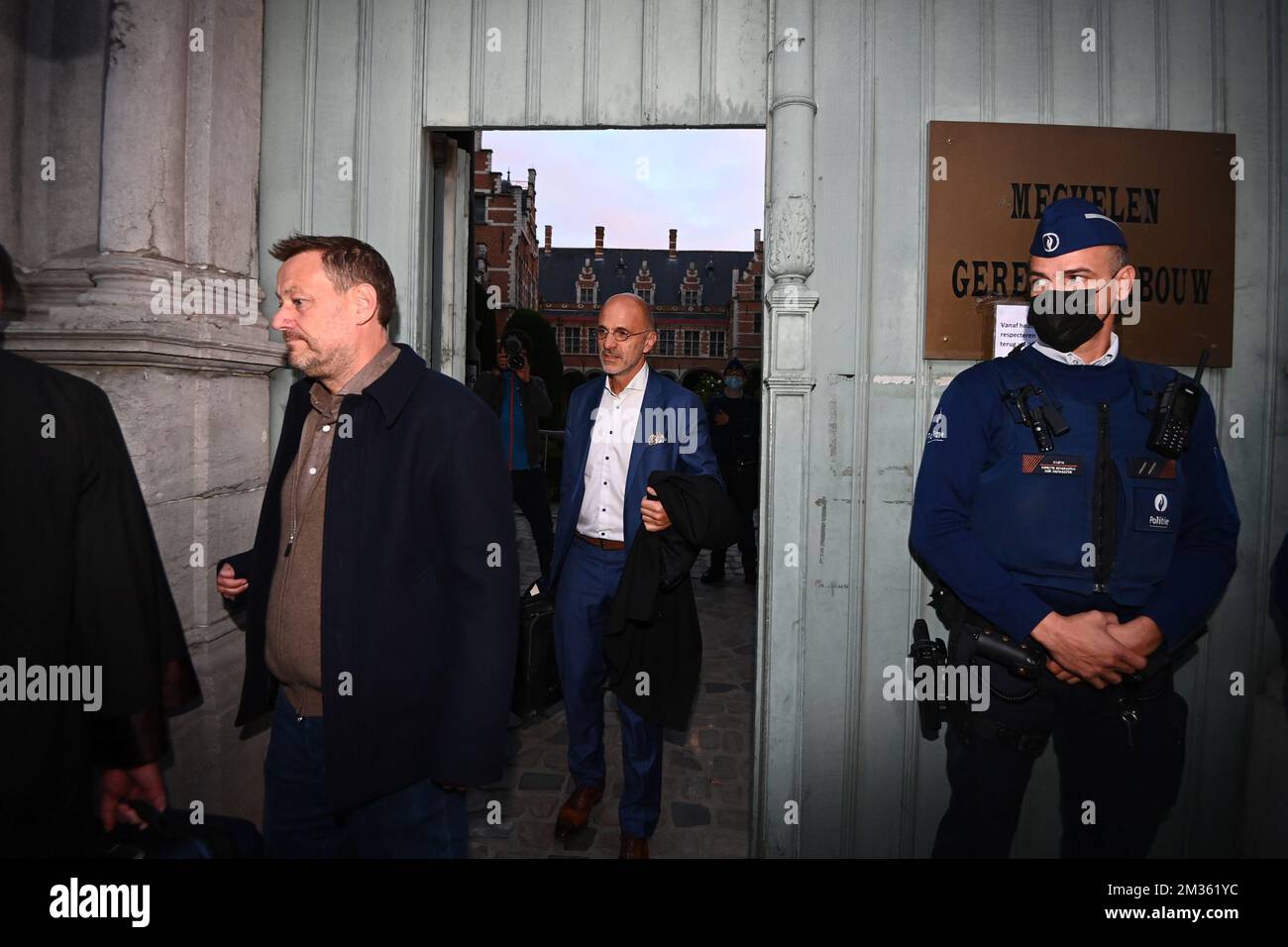 television maker Bart De Pauw leaves after a session of the Criminal ...