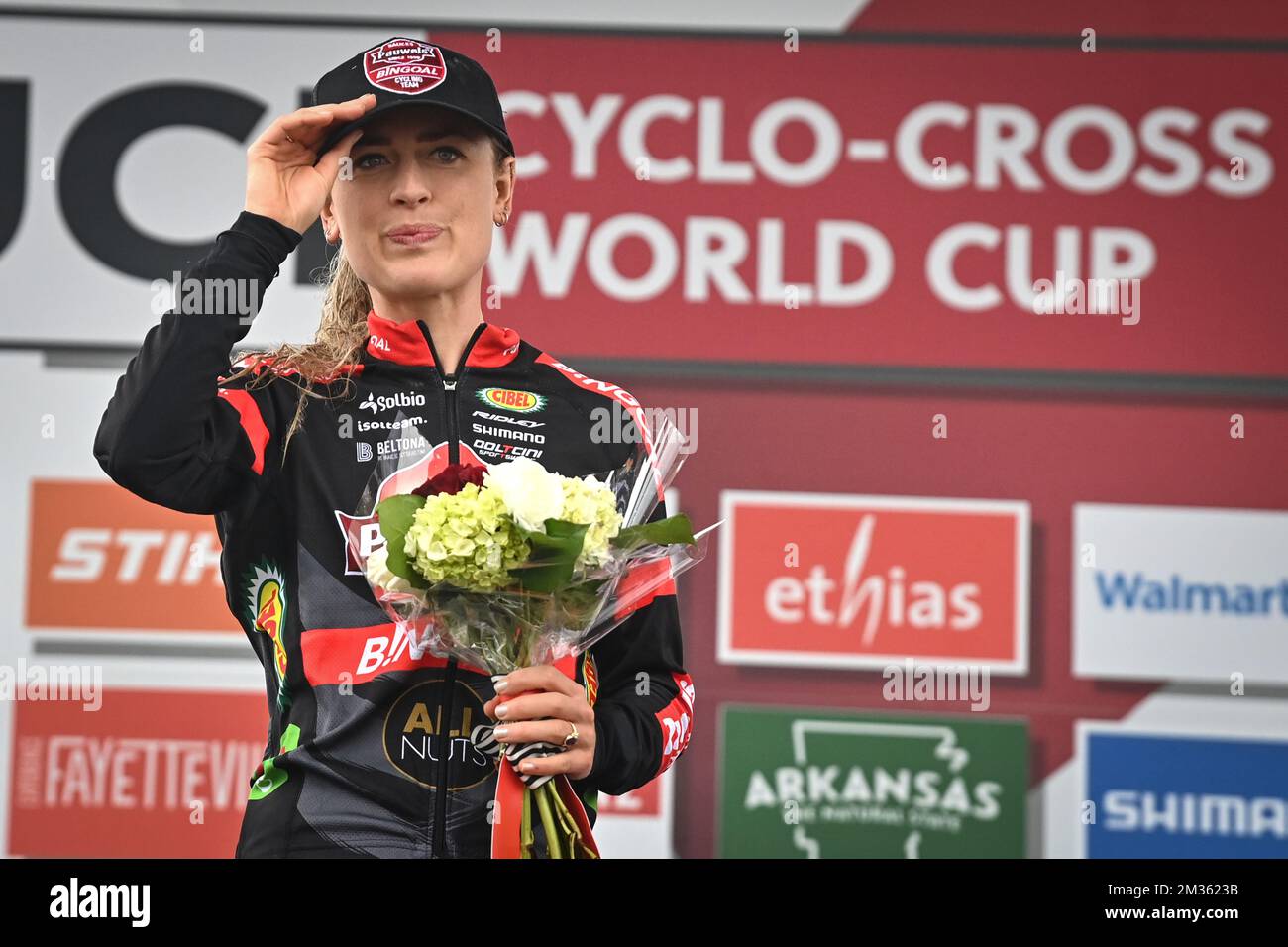 Dutch Denise Betsema pictured after the women elite race of the World ...