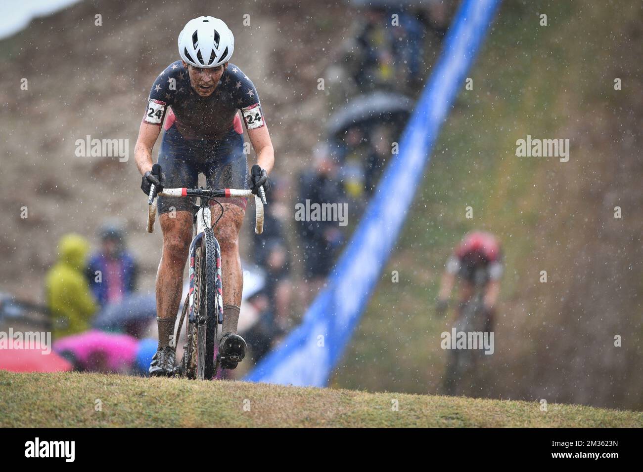 US Clara Honsinger pictured in action during the women elite race of ...