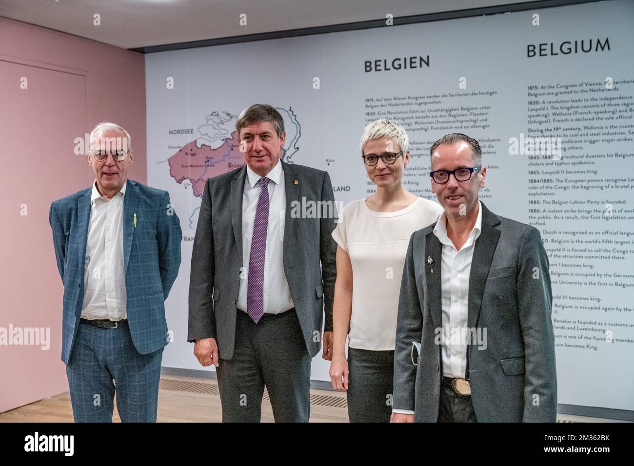 KMSK curator Herwig Todts, Flemish Minister President Jan Jambon ...
