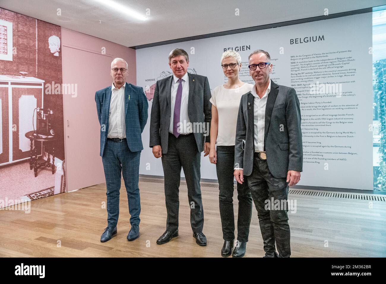 KMSK curator Herwig Todts, Flemish Minister President Jan Jambon ...